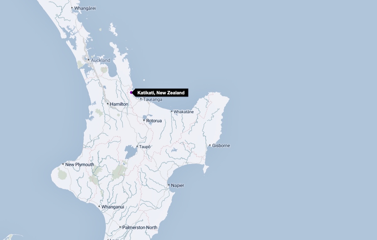 Katitkati in NZ map - Mel On The Go